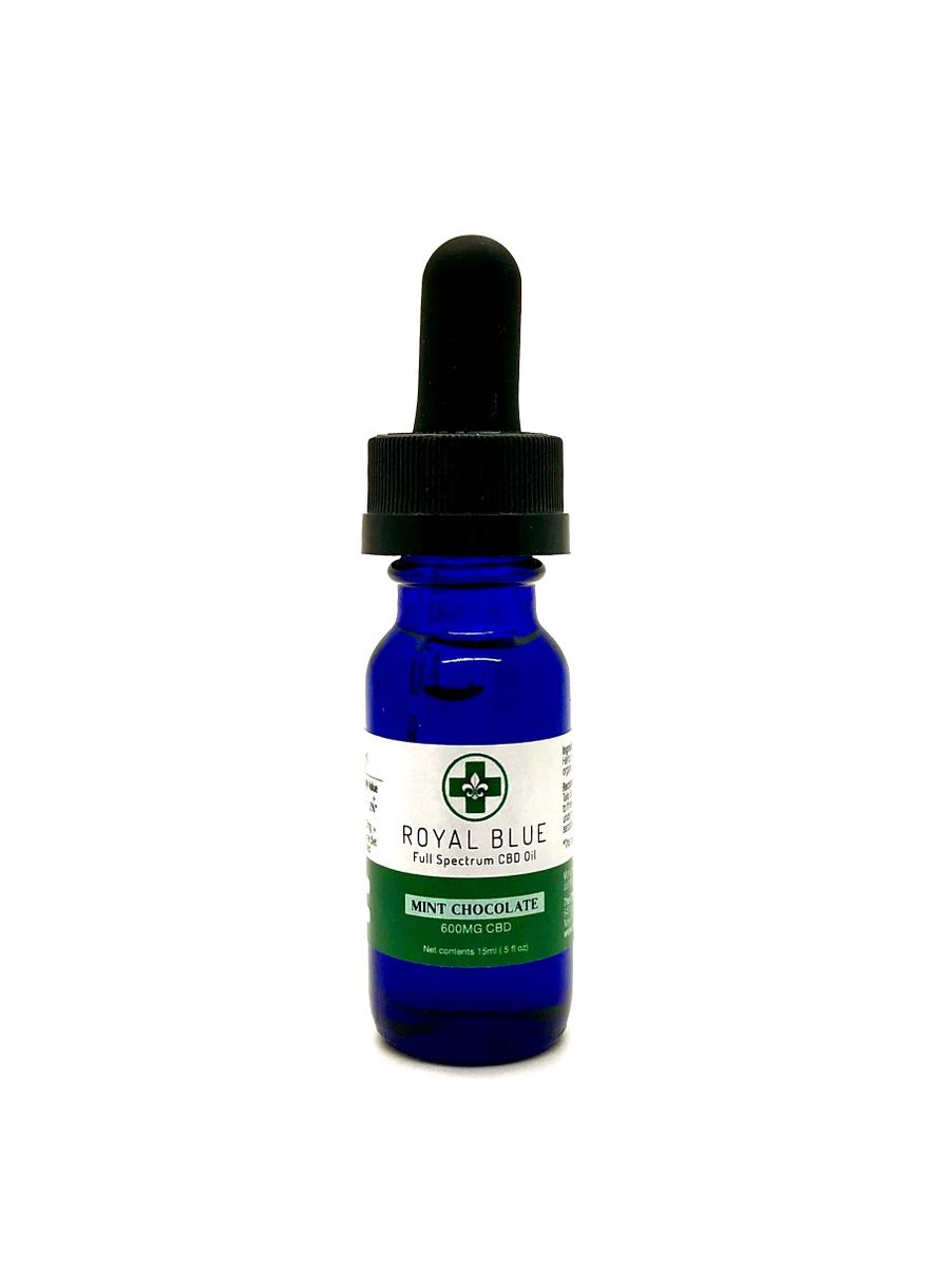 Royal Blue CBD Oil- Mint Chocolate 600mg