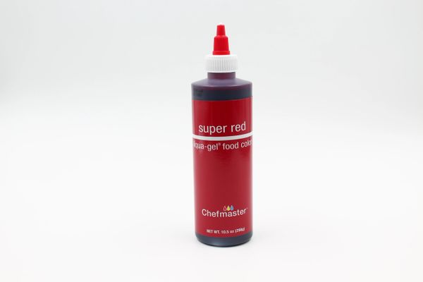 Chefmaster Super Red Liqua-Gel Food Coloring 10.5 oz Bottle