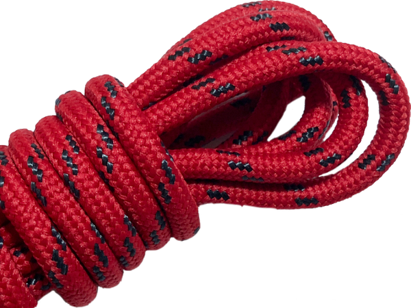 Heavy Duty Red Shoe / Boot Laces Reinforced with Black Dupont™ Kevlar ...
