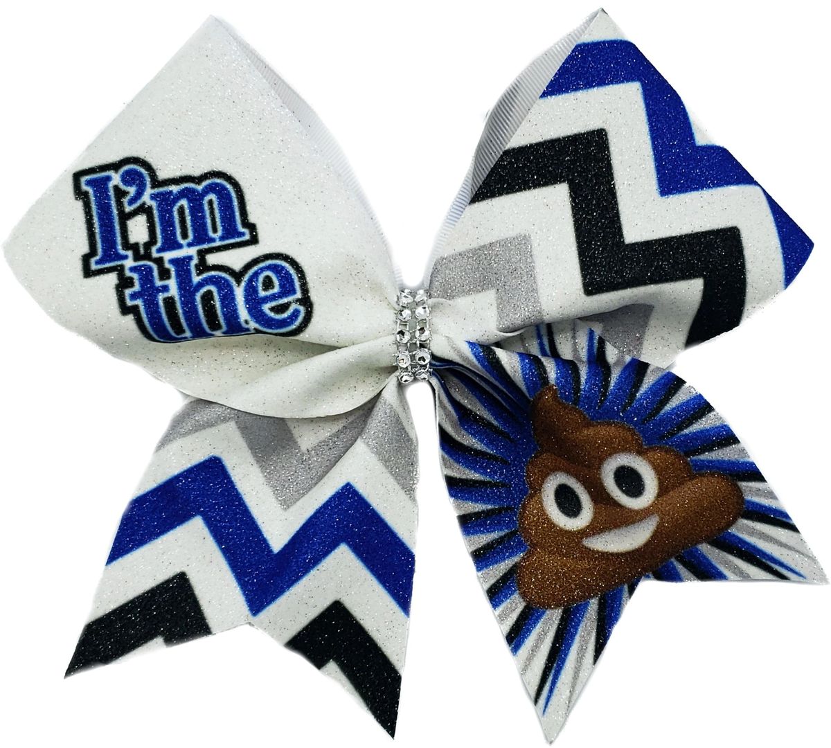 I'm the Poop Emoji Cheer Bow