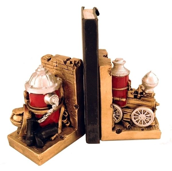 Fire Fighting Bookends