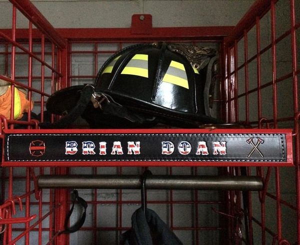 Locker Tag | Radio Strap and leather products for firefighters