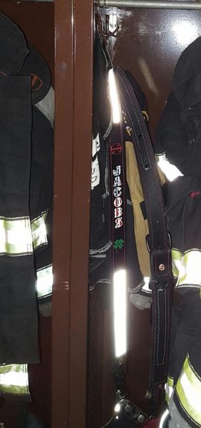 Reflective Radio Strap | Radio Strap and leather products for firefighters