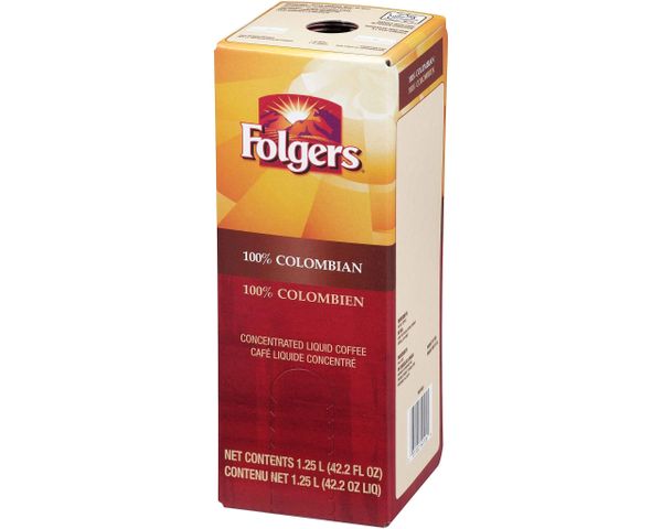 Folgers 1.25 Liter 100% Colombian Liquid Coffee Concentrate (One Box)