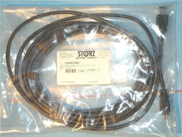STORZ 20040082 DV Video Cable with 4-pin to 6-pin, NEW