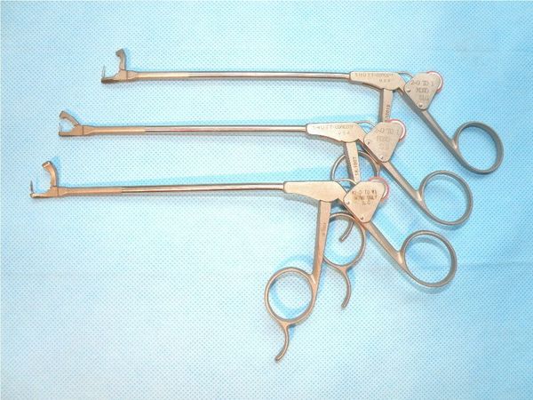 SHUTT Arthroscopy forceps 3 Suture Passers, Left, Straight & Right, 18. ...