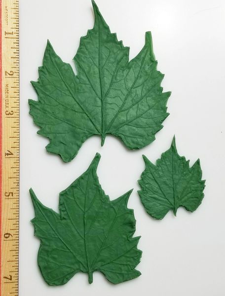 LP123 Small Grape Rubber Leaf Forms (Set of 3)
