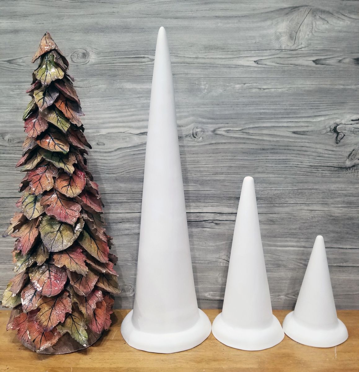 7" Slender Clay Puzzling Cones