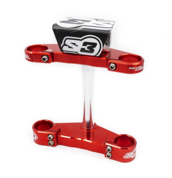 S3 Beta Triple Clamps 39mm Tech Red | Trials Superstore Largest Online ...
