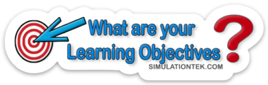 Sticker- "What are your Learning Objectives?"