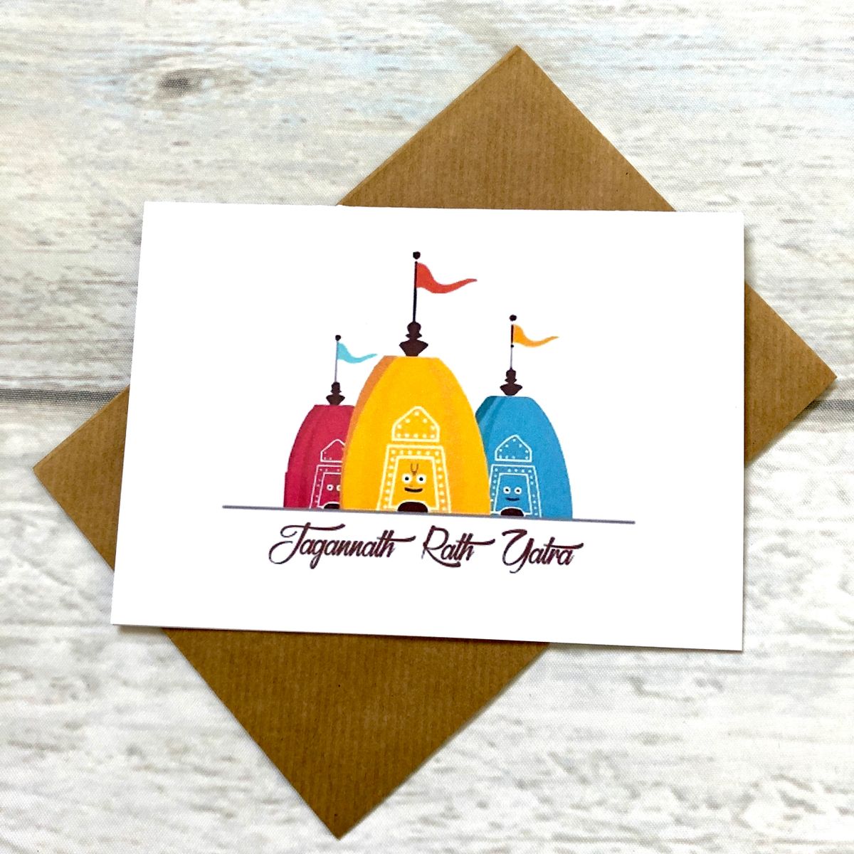 Jagannath Rath Yatra Card (Tent Design)