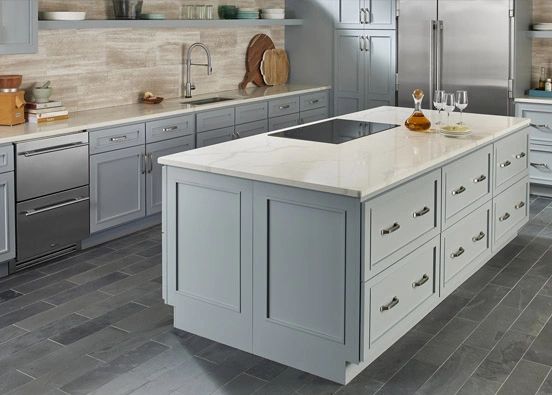 Carrara Morro Quartz countertop (Island size)