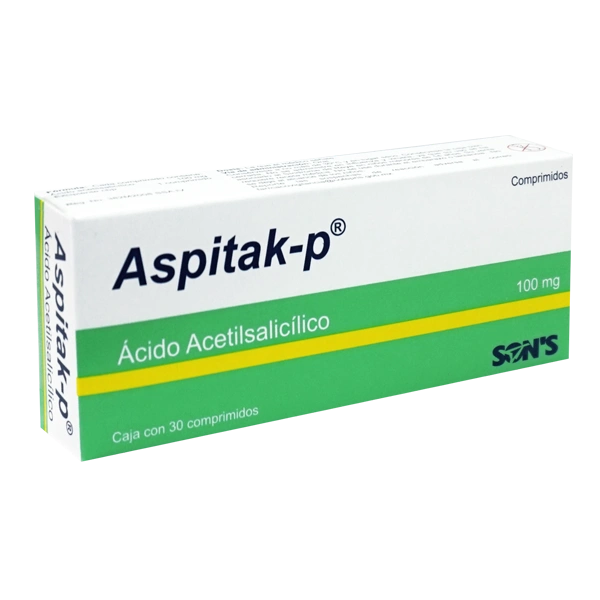 ASPITAK-P COMPR. 100 MG. CAJA C/30