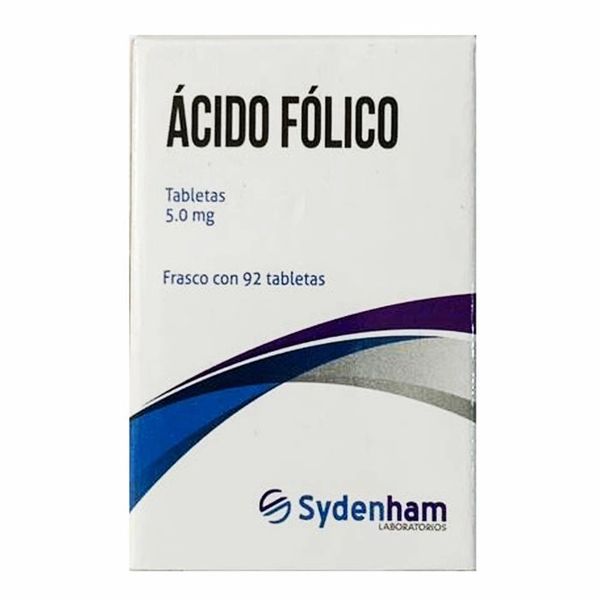 ACIDO FOLICO TAB. 5 MG. CAJA C/FCO. C/92