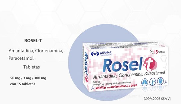 ROSEL-T TAB. 50/3/300 MG. CAJA C/15
