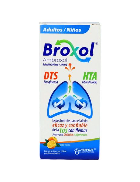BROXOL SOL. 300 MG. CAJA C/FCO. C/120 ML.