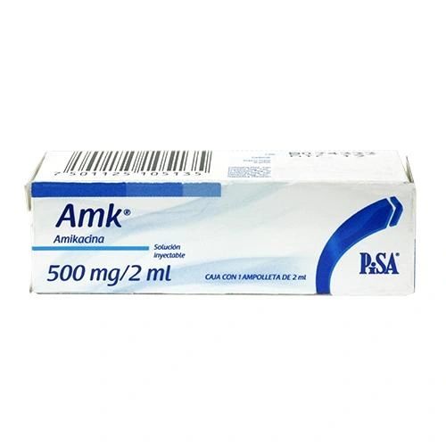 AMK INY. 500 MG. CAJA C/1 AMP. C/2 ML.