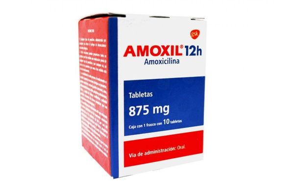 AMOXIL 12H TAB. 875 MG. CAJA C/FCO. C/10