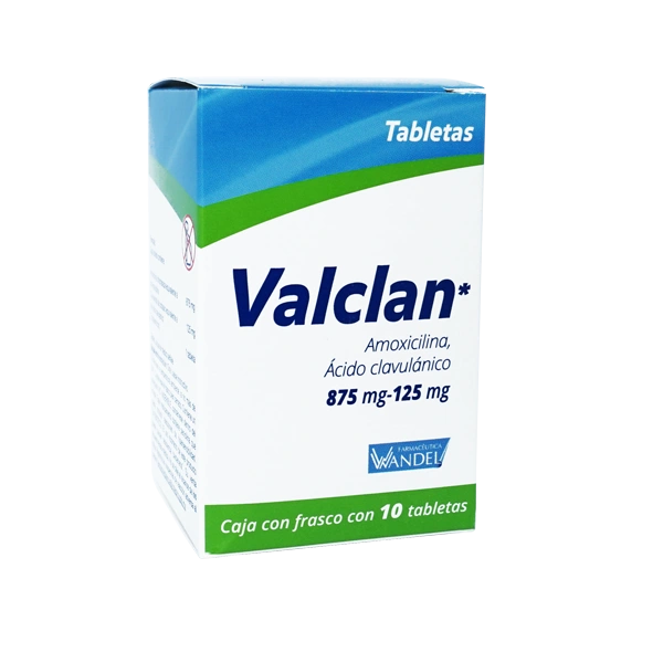 VALCLAN TAB. 875/125 MG. CAJA C/FCO. C/10