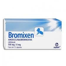 BROMIXEN CAP. 500/8 MG. CAJA C/12
