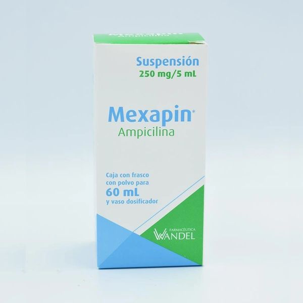 MEXAPIN SUSP. 250 MG. CAJA C/FCO. C/PVO. P/60 ML.