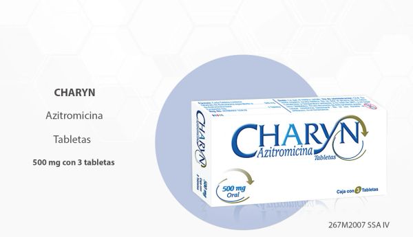CHARYN TAB. 500 MG. CAJA C/3
