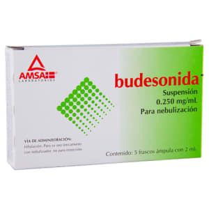 BUDESONIDA SUSP. P/NEBULIZ. 0.250MG./2ML CAJA C/5 FCOS. AMP.