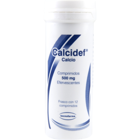 CALCIDEF COMPR. EFERV. 500 MG. CAJA C/12