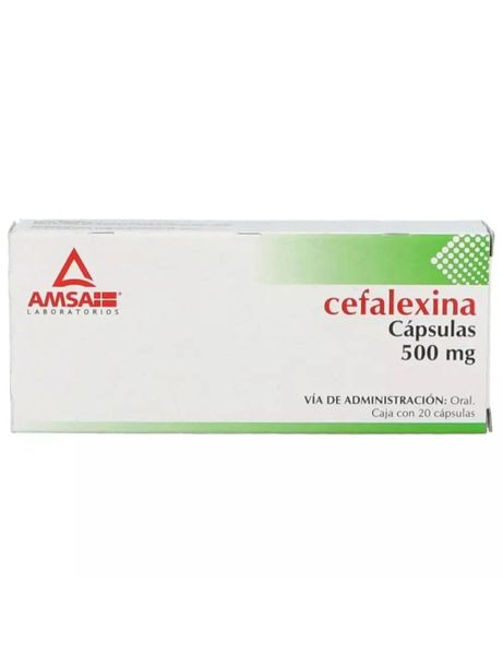 CEFALEXINA CAP. 500 MG. CAJA C/20