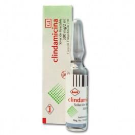 CLINDAMICINA INY. 300 MG. CAJA C/1 AMP. C/2 ML.