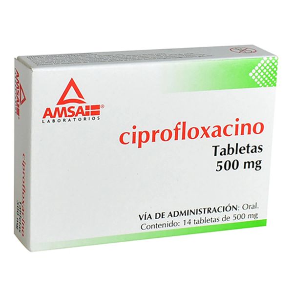 CIPROFLOXACINO TAB. 500 MG. CAJA C/14