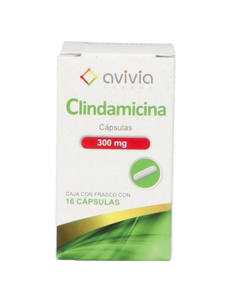 CLINDAMICINA CAP. 300 MG. CAJA C/FCO. C/16