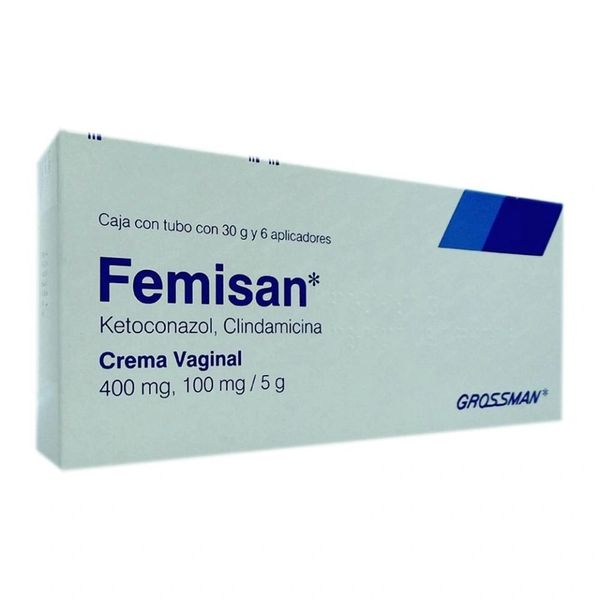 FEMISAN CMA. VAGINAL 100/400 MG. CAJA C/TUBO C/30 G.