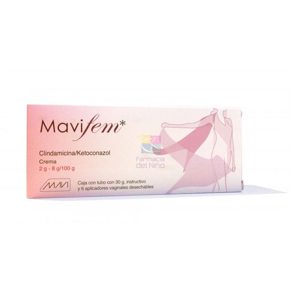 MAVIFEM CMA. VAGINAL CAJA C/TUBO C/30 G. Y 6 APLICADORES