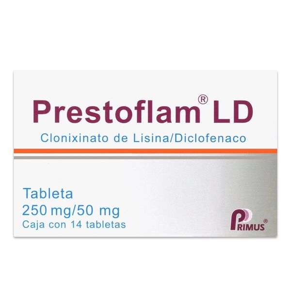 PRESTOFLAM LD TAB. 250/50 MG. CAJA C/14