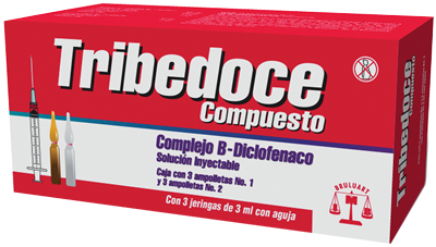 TRIBEDOCE COMPUESTO INY. CAJA C/3 AMP. C/1 ML. Y 3 AMP. C/2 ML.