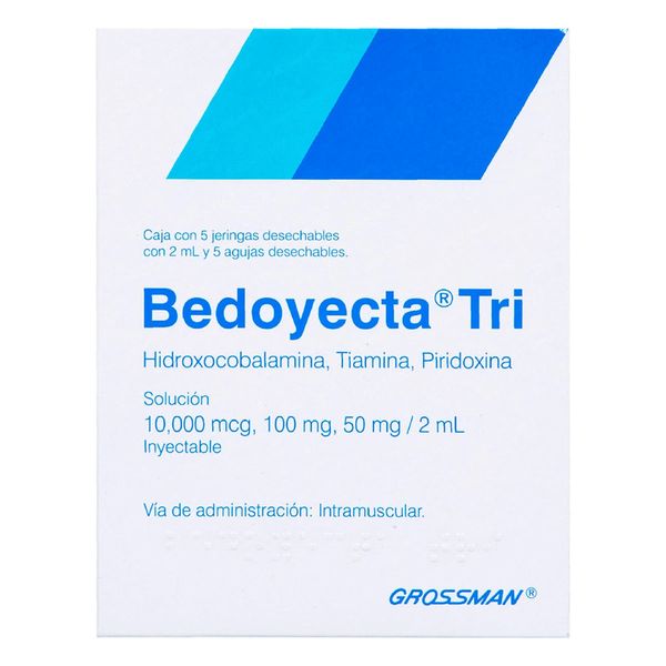 BEDOYECTA TRI INY. 50,000 CAJA C/5 JERINGAS C/2 ML.