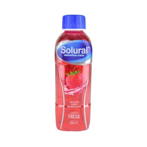 SOLURAL SOL. FRESA FCO. C/500 ML. CAJA C/12
