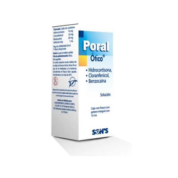 PORAL SOL. OTICA CAJA C/FCO. C/10 ML.