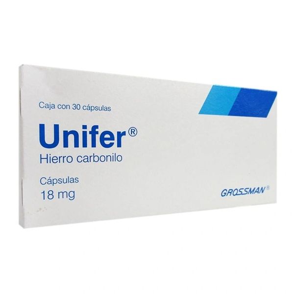 UNIFER CAP. 18 MG. CAJA C/30