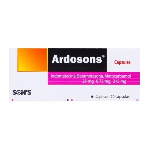 ARDOSONS CAP. 25/0.75/215 MG. CAJA C/20
