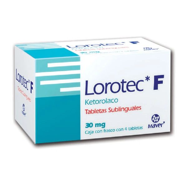 LOROTEC F TAB. SUBLING. 30 MG. CAJA C/4