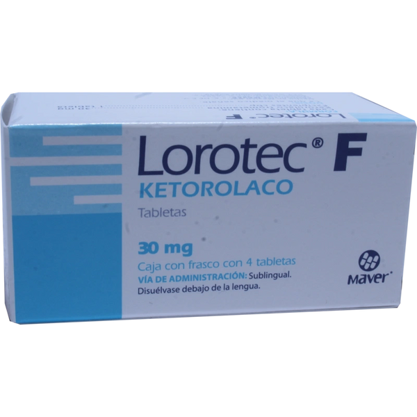 LOROTEC F TAB. SUBLING. 30 MG. CAJA C/6