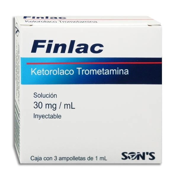 FINLAC INY. 30 MG. CAJA C/3 AMP. C/1 ML.