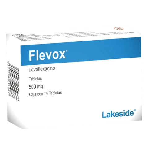 FLEVOX TAB. 500 MG. CAJA C/14 (LEVOFLOXACINO)