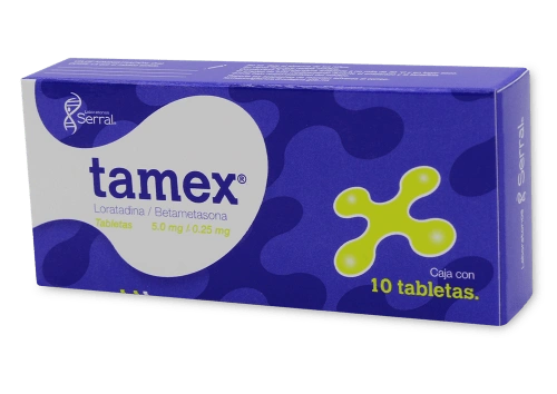 TAMEX TAB. 5/0.25 MG. CAJA C/10