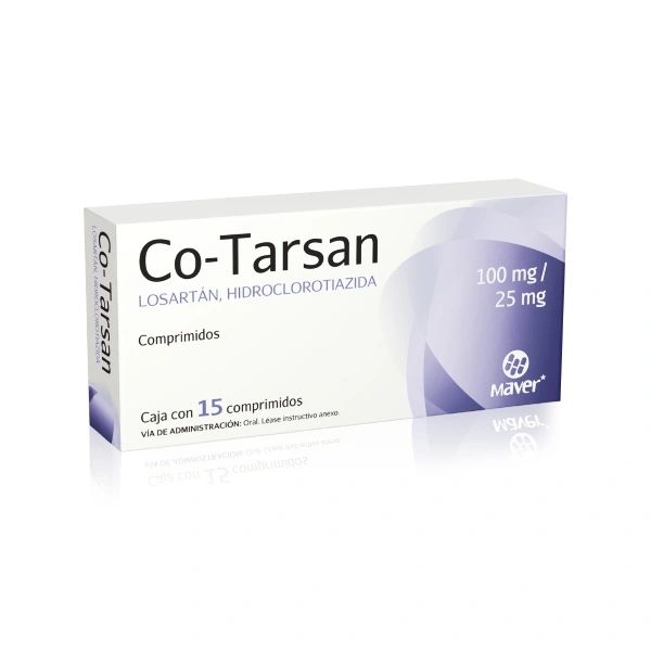 CO-TARSAN COMPR. 100/12.5 MG. CAJA C/15