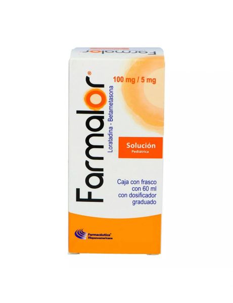 FARMALOR SOL. PED. 100/5 MG. CAJA C/FCO. C/60 ML.