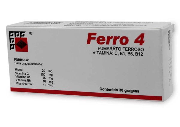 FERRO 4 TAB. CAJA C/30