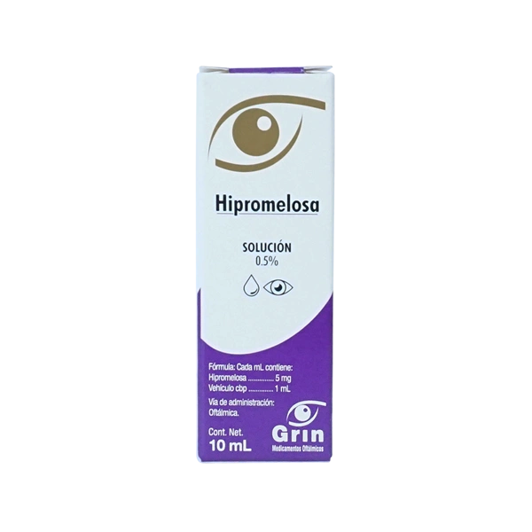 HIPROMELOSA SOL. OFT. 0.5% FCO. GOTERO C/10 ML.
